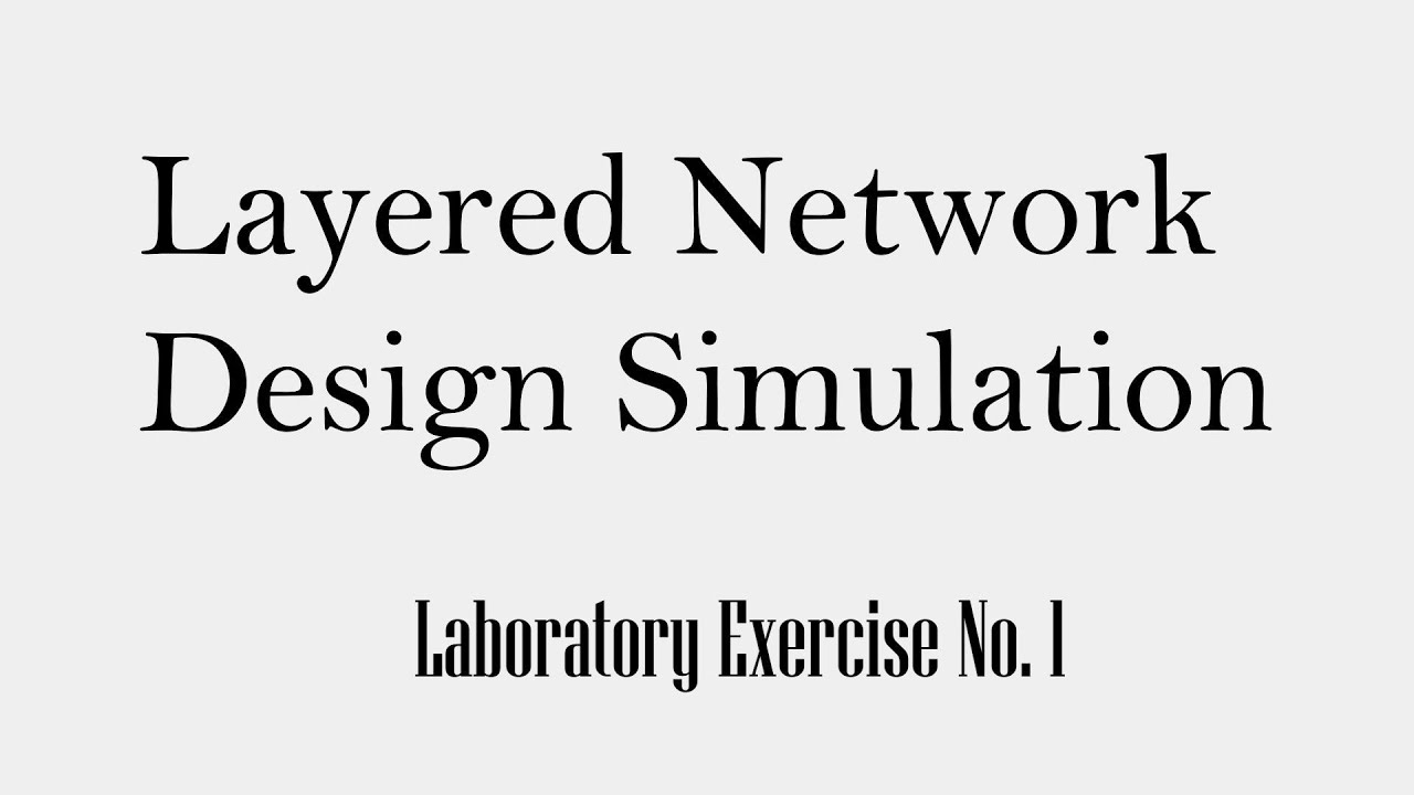Data Communications and Networking 3-Laboratory Exercise 01
