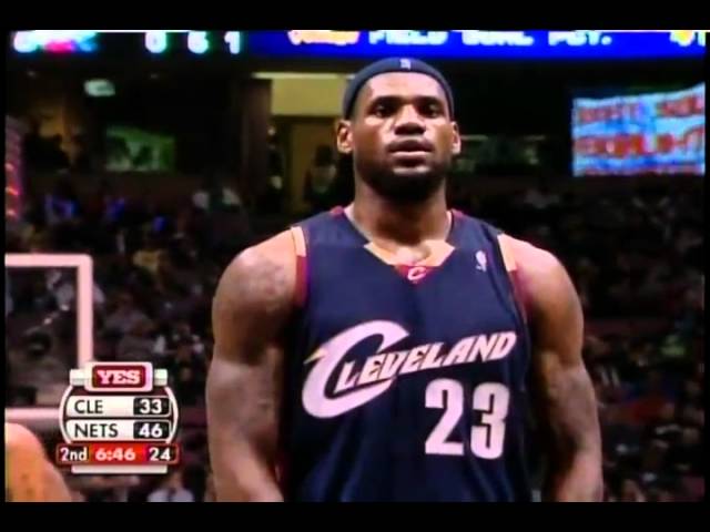 Top 3 scoring performances by LeBron James against Brooklyn Nets