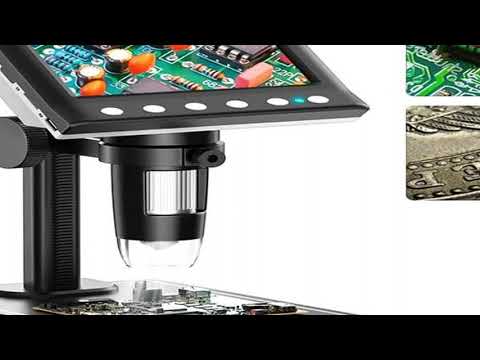RIEVBCAU DM7 4.3'' Digital Microscope 1000X Coin Microscope 1080P Video Microscope for Adult Solderi