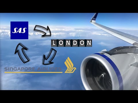 Flying SAS and SINGAPORE AIRLINES Business Class London lounge!