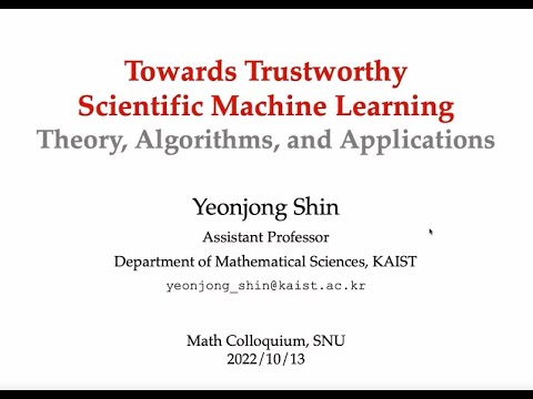 Towards Trustworthy Scientific Machine Learning: Theory, Algorithms, and Applications