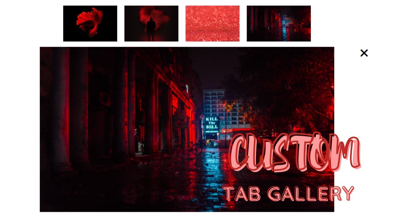 AWESOME TAB GALLERY USING HTML CSS & JS