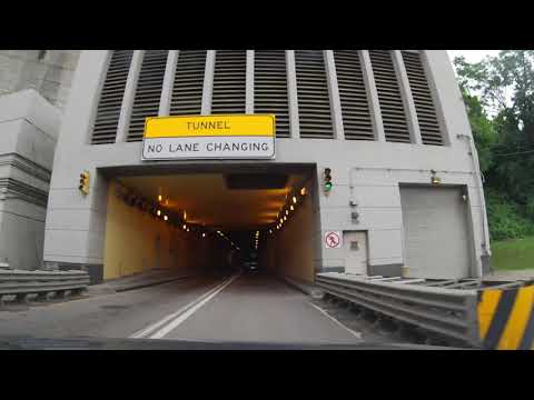 Driving through Wheeling, West Virginia on Route 2
