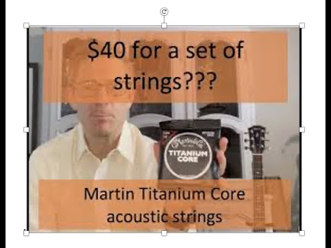 Martin Titanium Core and D'Addario acoustic guitar strings. $40 vs $6.50