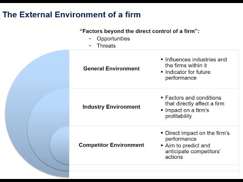 Business Strategy 03 - The External Environment of a Firm
