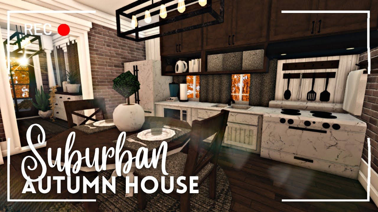 🍁 no gamepass suburban autumn house - bloxburg build & tour - itapixca builds