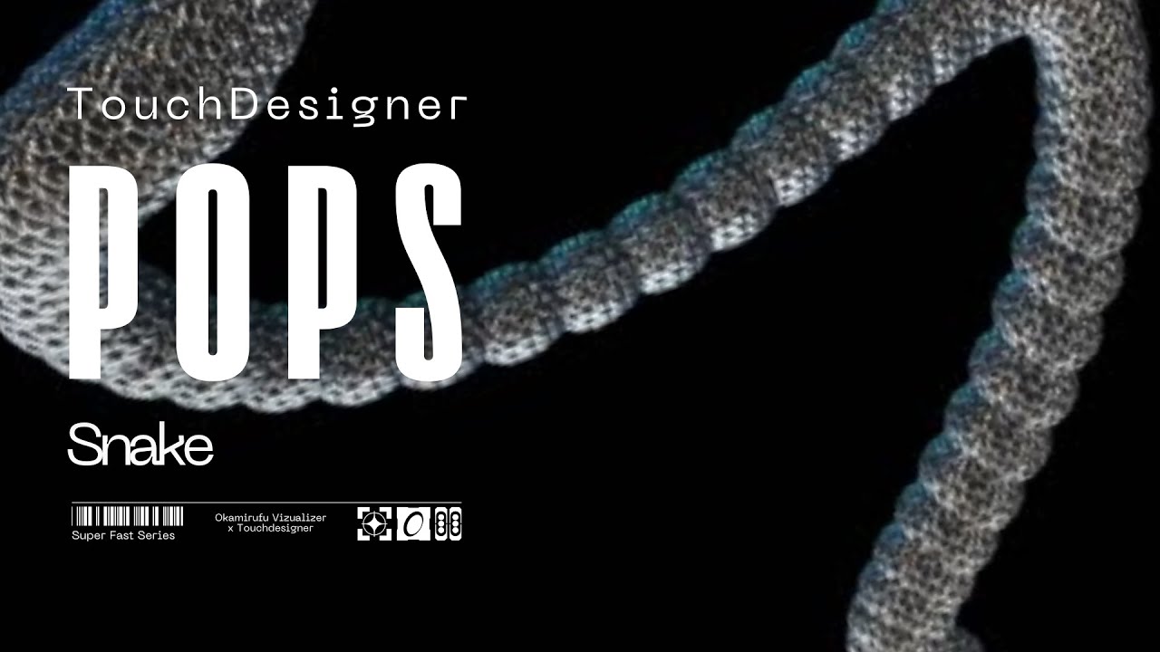 Make a Metallic Snake - TouchDesigner POPs Tutorial (Noise + Patterns)