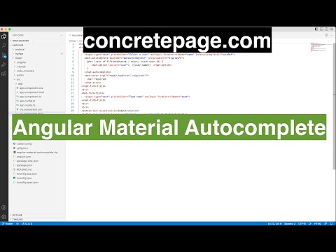 Angular Material Autocomplete