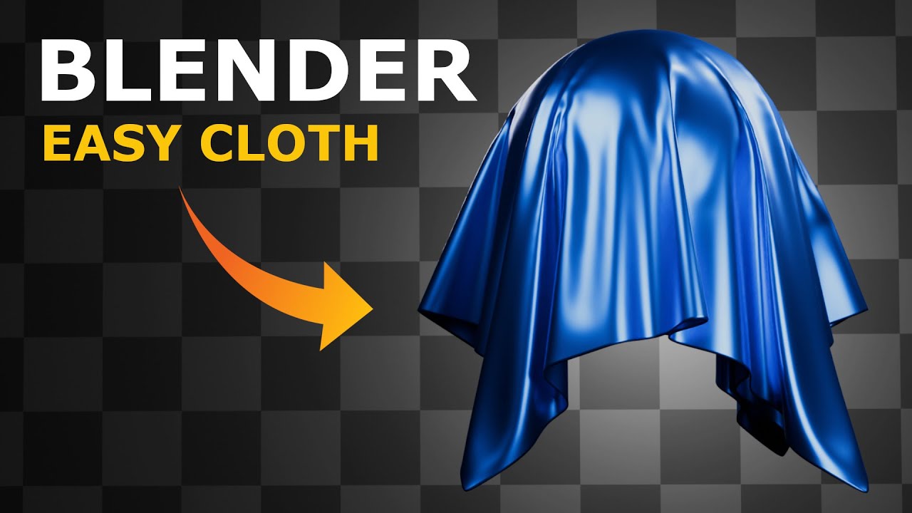 Easiest Cloth Simulation | Blender Tutorial | Beginners