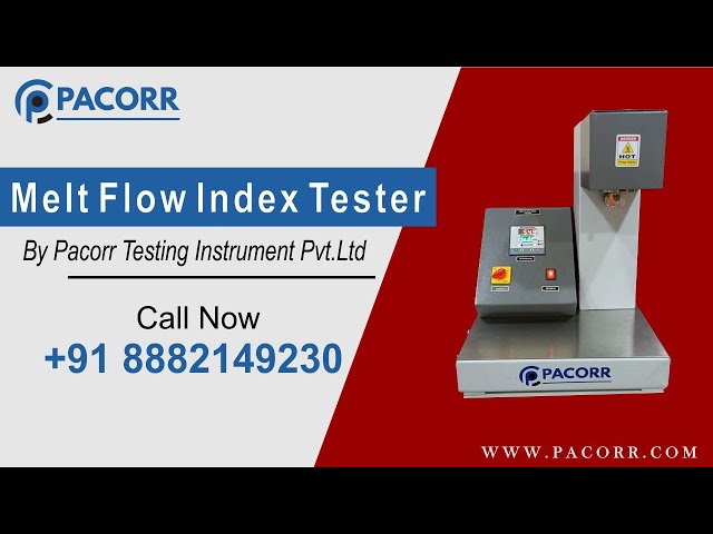 Plastic and Polymer Testing Instruments - PACORR - Melt Flow Index ...