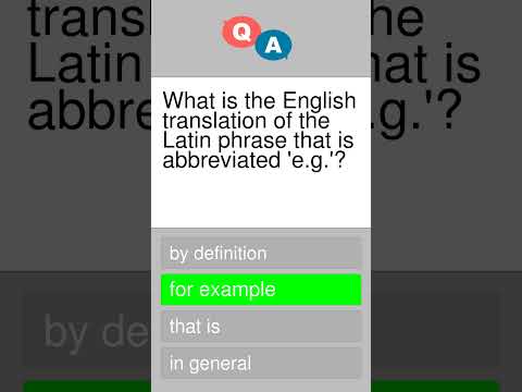 What is the English translation of the Latin phrase that is abbreviated 'e.g.'?