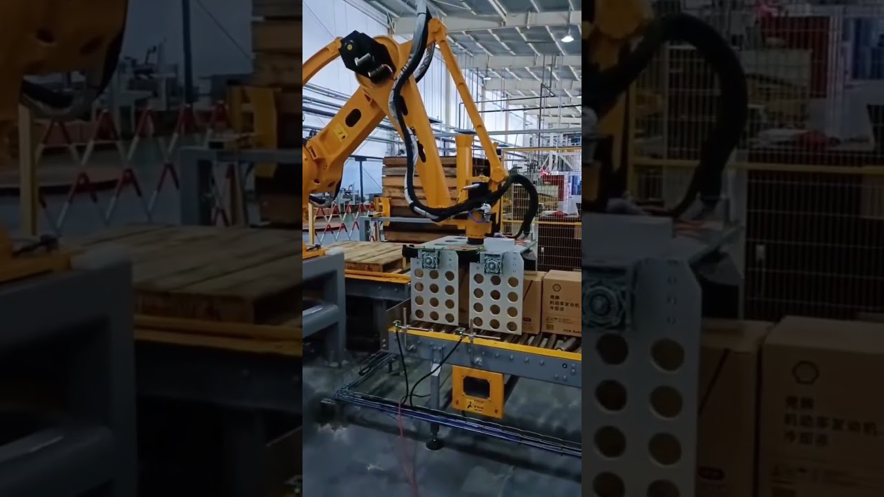 Robot palletizer for cartons,robot palletizing machine,robot palletiser