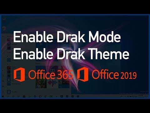 Enable Dark Mode in Microsoft Office 365 & Office 2019 ✔✔✔