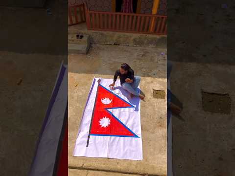 Nepali Flag Drawing🇳🇵 🫶🥰 jaya Nepal🇳🇵🙏 /Nepal Flag #shorts #flag #drawing