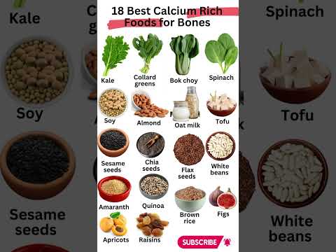 18 Best Calcium Rich Foods for Bones #shorts #viral #health #diet