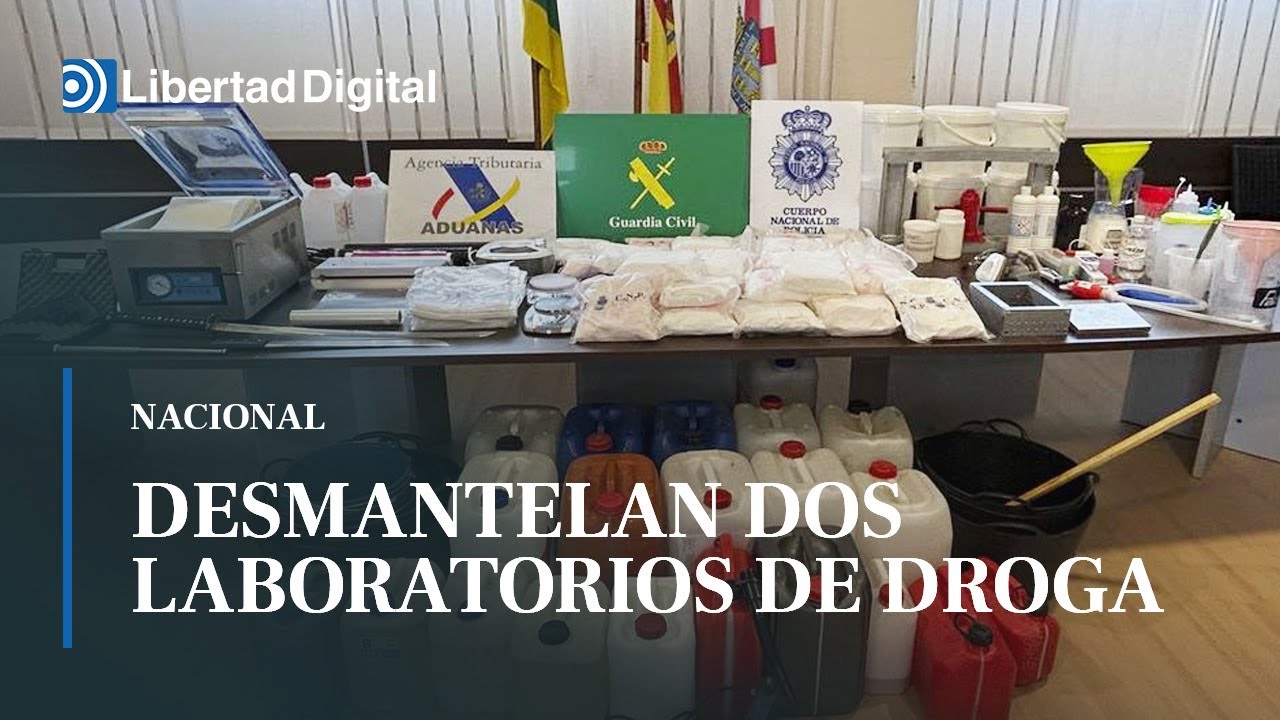 4 detenidos en el desmantelamiento de 2 laboratorios de droga en Madrid y La Rioja