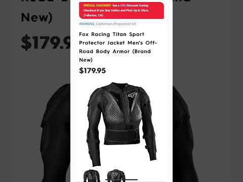 Motorhelmets Store Sale Fox Racing Airframe Pro CE Adult & Protector Jacket Men's MotoX Body Armor