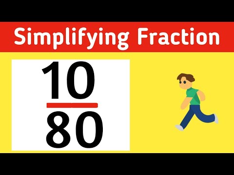 Simplify the fraction 10/80 (Simplest Form) || 10/80 Simplified