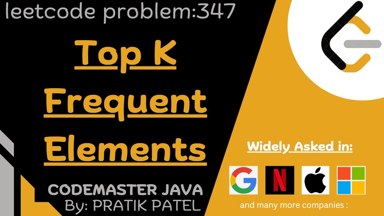 Top K Frequent Elements | Efficient Java Solution with PriorityQueue | LeetCode Problem Explained