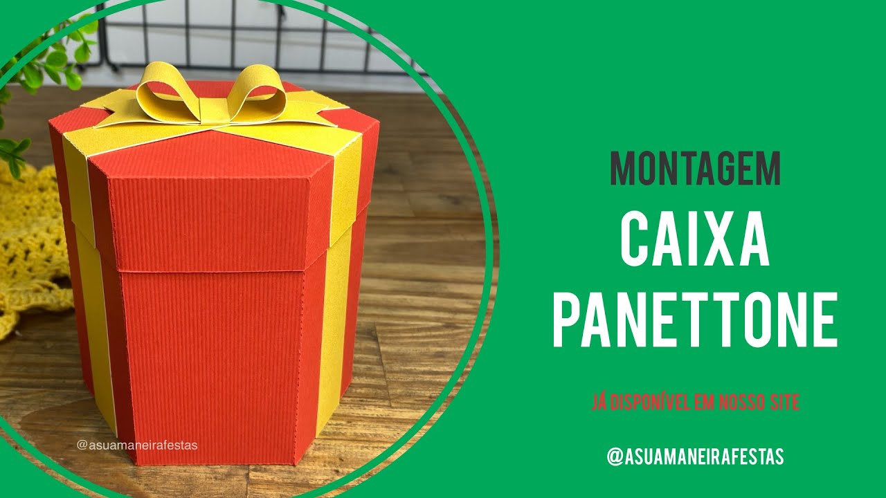 Montagem Caixa mini Panettone - 80g