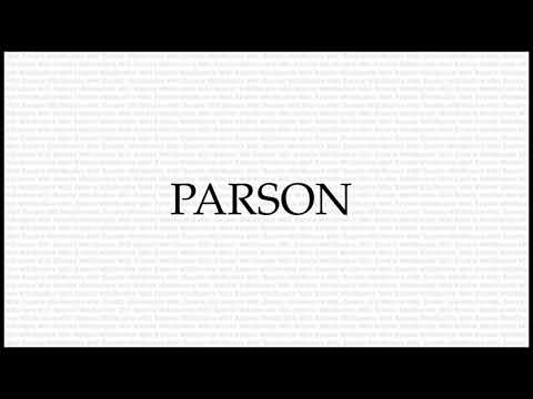 PARSON Meaning - The Secret Language of Rogues
