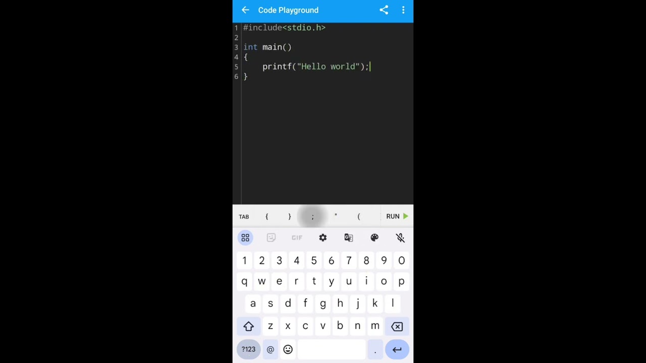 Print Hello world using C Programming language #ccode