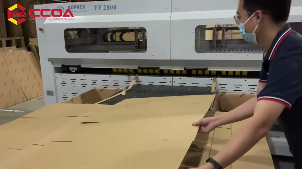 CCOA AOPACK FF2800 Fanfold Cardboard Box Making Machine – Corrugated Cardboard Production
