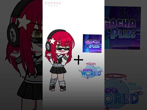 My oc in gacha plus & gacha world mod✨🎀 || Inspirased: @Caroelle_XoXo #gacha #shorts