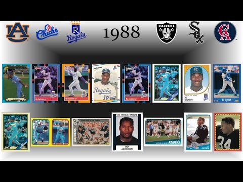 1988 Bo Jackson Baseball & Football Cards