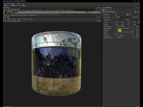 Sci-fi Metal Panel 009 - Substance Designer