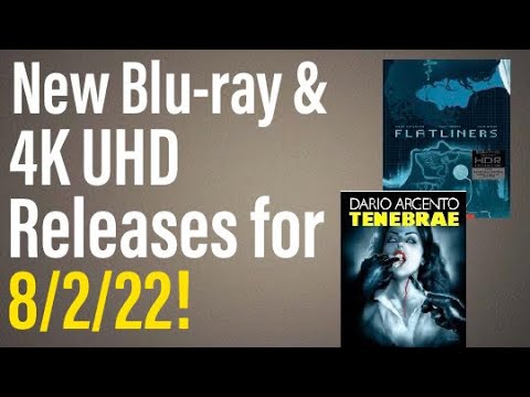 New Blu-ray & 4K UHD Releases for 8/2/22!