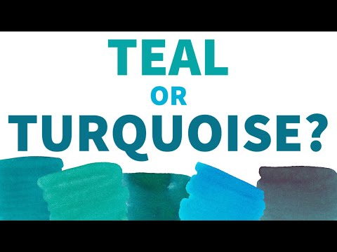 Top Teal & Turquoise Inks For Your Fountain Pen!