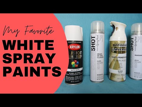My favorite white spray paint colors for your next DIY project