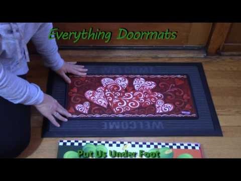 Valentine, St Pats & Easter Sassafras Insert Doormat - 10 x 22
