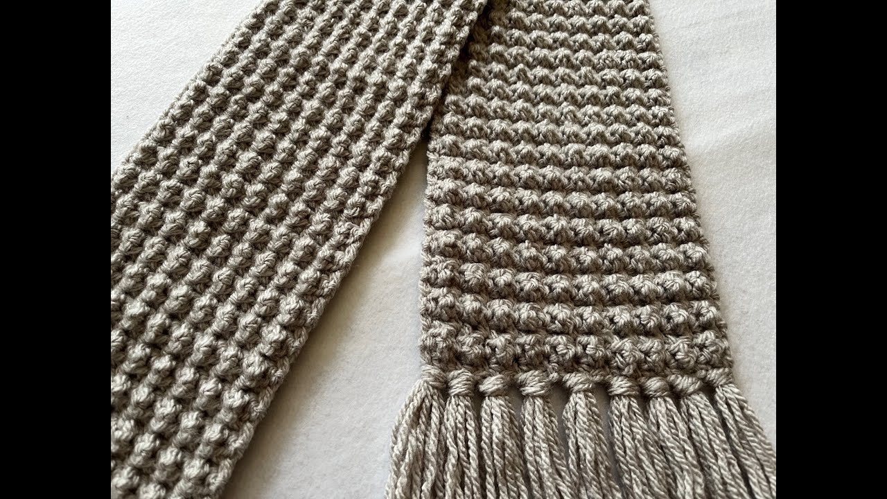Crochet Scarf Tutorial | One Row Repeat Beginner Scarf