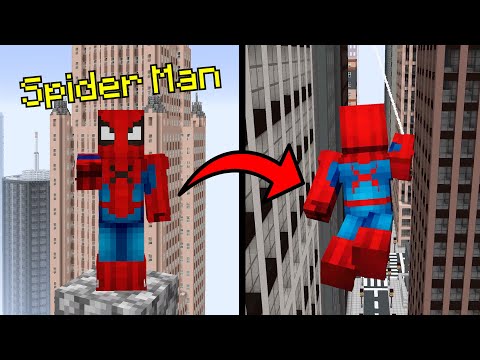 spider man in minecraft