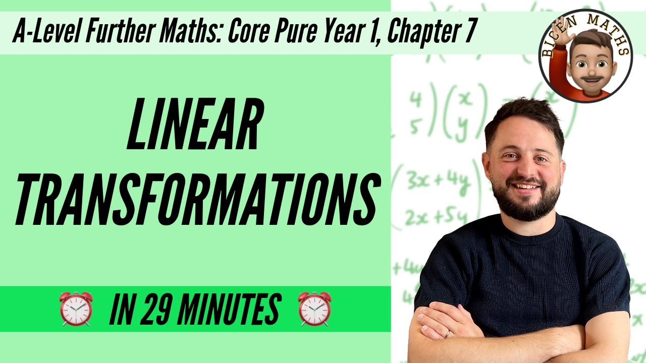 Linear Transformations in 29 minutes • A-Level Further Maths, Core Pure Year 1, Chapter 7 📚
