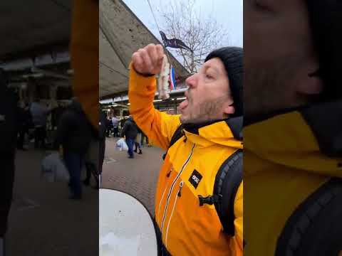 Eating Fish Snack like a Dutch (Almost RAW)