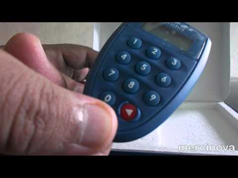Unboxing Bank Mandiri Internet Banking Token Keypad Device tool for online money transfers.