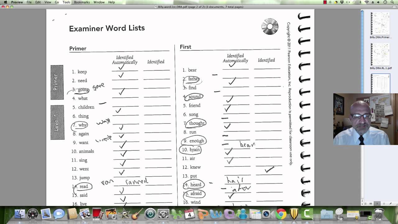 QUALITATIVE READING INVENTORY.WORD.LIST.DEMO