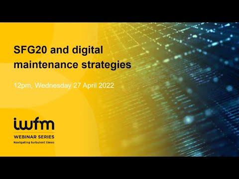 SFG20 and digital maintenance strategies