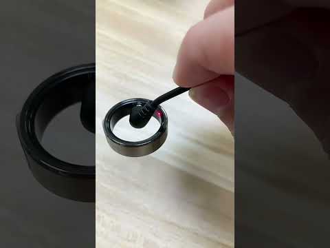 R6 Smart Ring IP68 health sport ring fitness tracker stainless steel finger rings with charging case