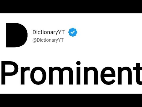 Prominent Meaning in English