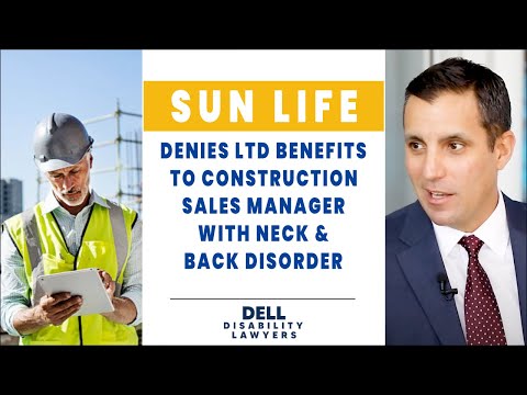 Sun Life Denies LTD Benefits to Construction Sales Manager with Neck & Back Disorder
