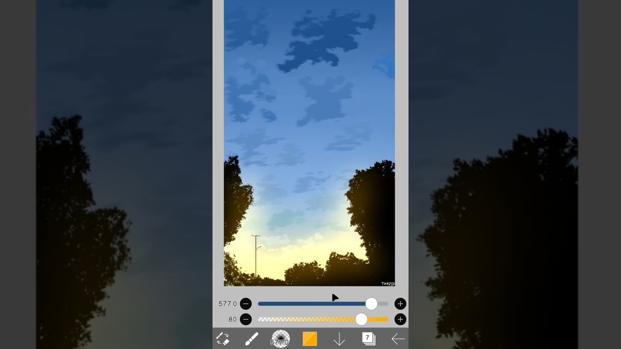 Sun Rays Drawing Tutorial #ibispaintx #tutorial #art #digitalart #painting