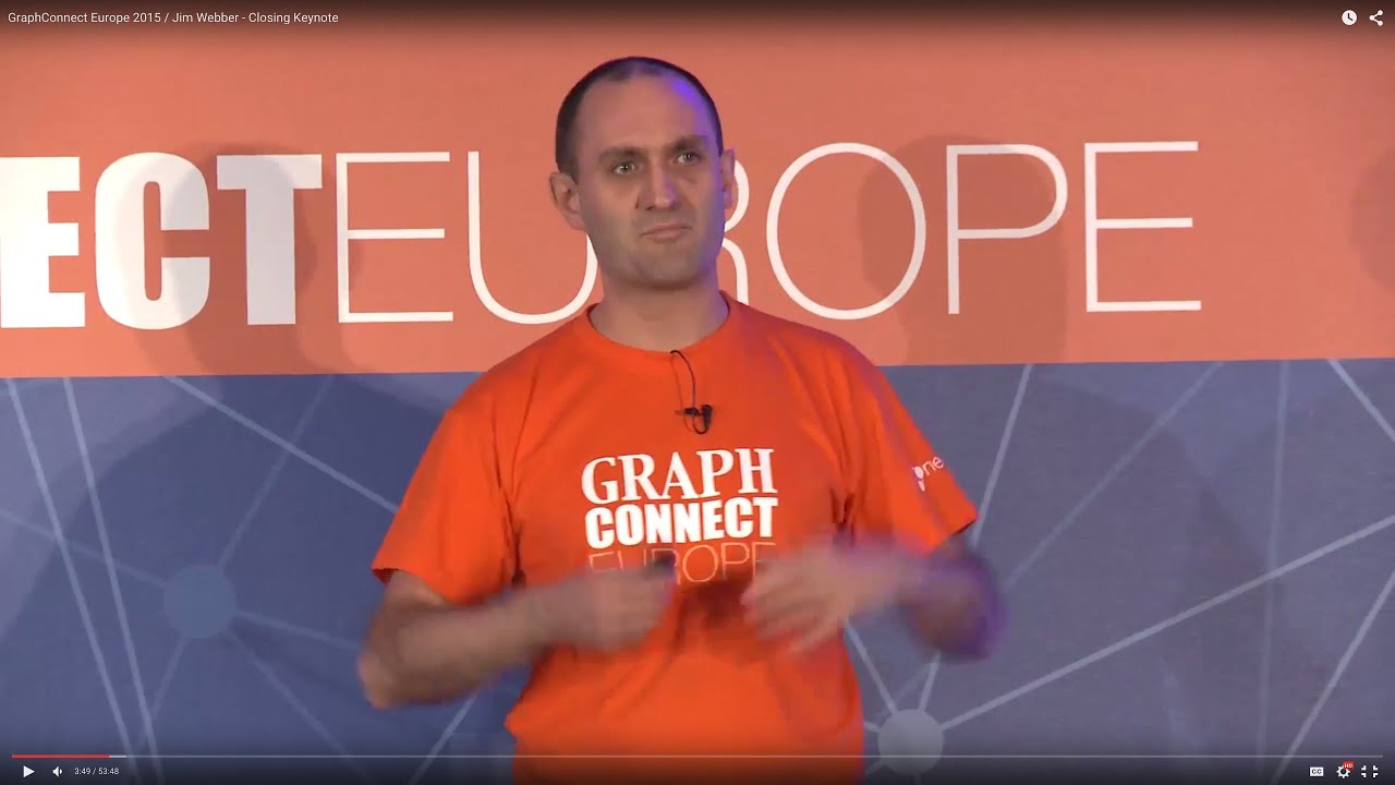 Video: GraphConnect Europe 2015 Closing Keynote | Jim Webber, Chief ...