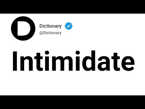 Intimidate Meaning In English