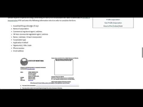 How to Start a Corporation in Montana | MT Secretary of State