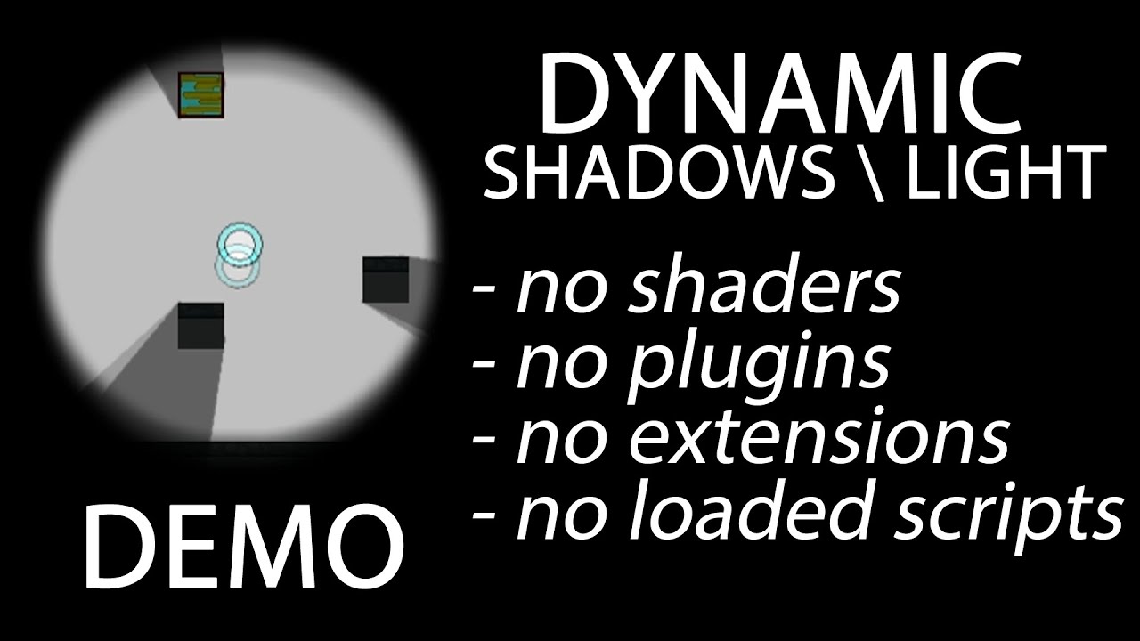 Game Maker build-in 2D Dynamic Shadow/ Light System [presentation]