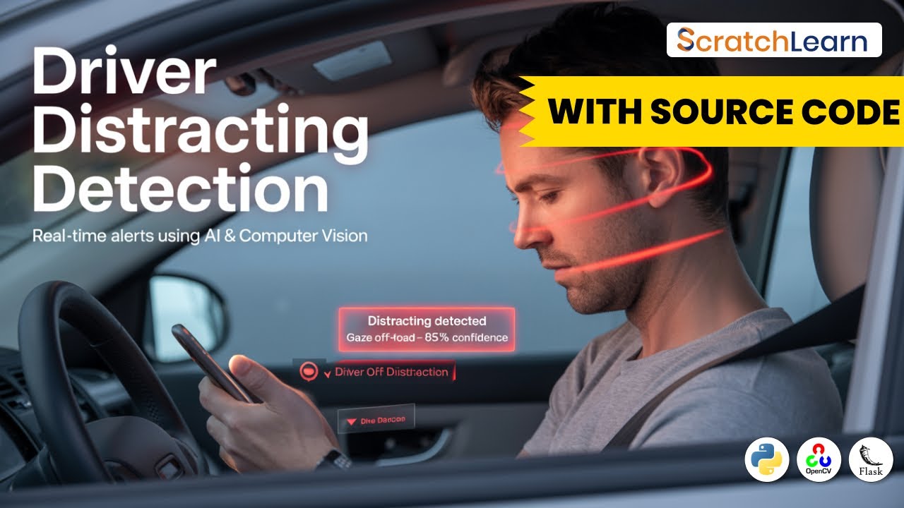 AI-Powered Driver Distraction Detection System in Python | Deep Learning Project + Source Code